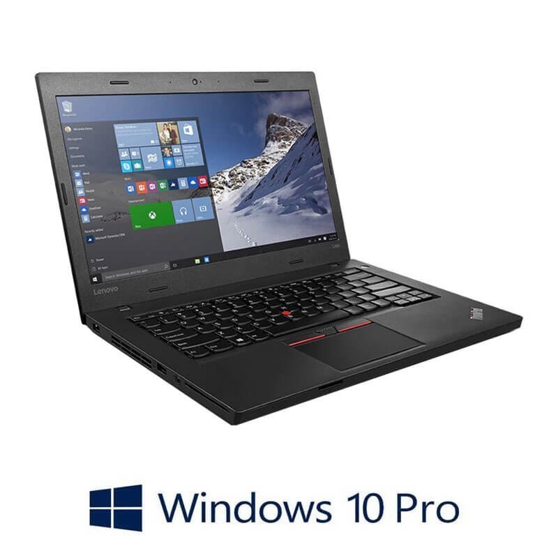 Laptop Refurbished Lenovo ThinkPad L460, i5-6200U, Win 10 Pro