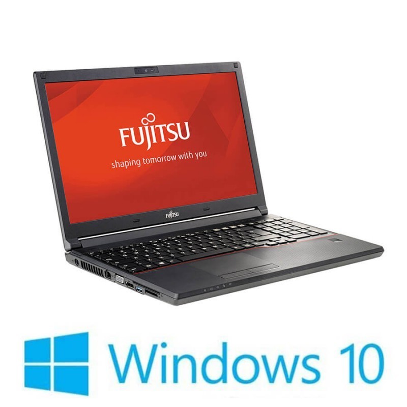 Laptop Refurbished Fujitsu LIFEBOOK E554, i3-4000M, Win 10 Home
