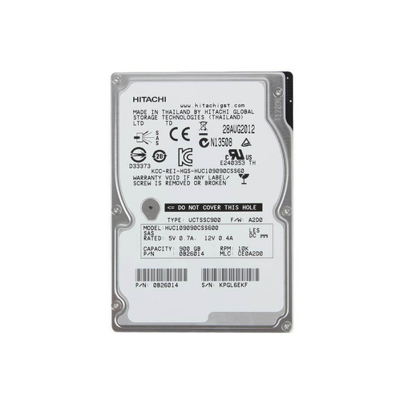 Hard Disk Server SH HGST Ultrastar HUC109090CSS600 900GB 10K RPM SAS ...