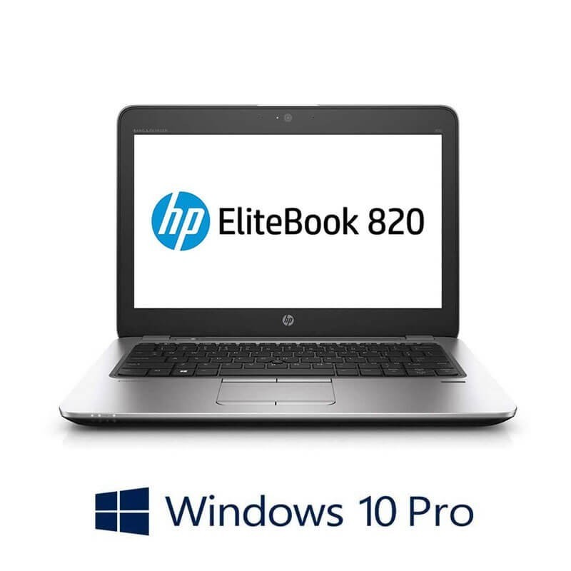 Laptopuri Refurbished HP EliteBook 820 G3, Intel i5-6300U, Windows 10 Pro