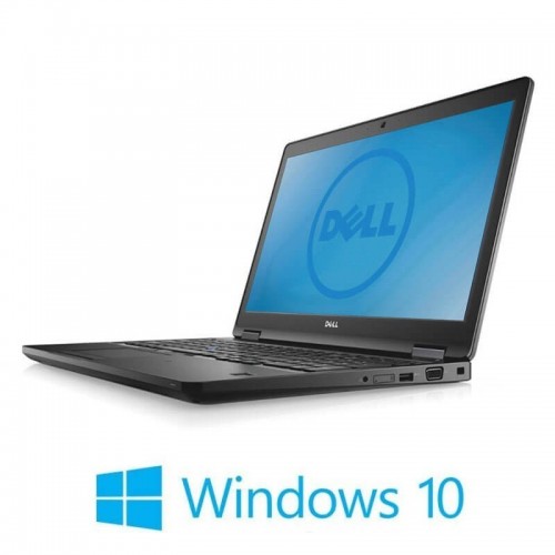 Laptop Dell Latitude 5580, i5-7300U, SSD, Display NOU Full HD, Webcam ...
