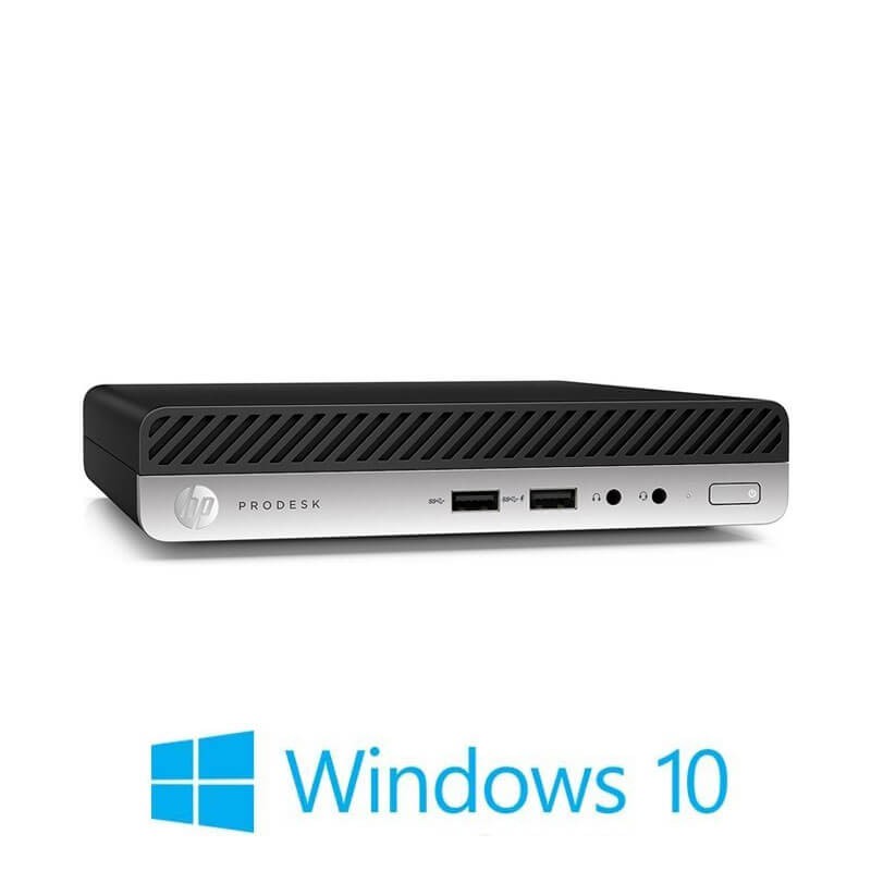 Mini PC HP ProDesk 400 G4, Hexa Core i5-8500T, 8GB DDR4, SSD, Win 10 Home