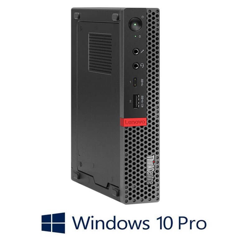 Mini PC Lenovo ThinkCentre M920q, Hexa Core i5-9600T, 250GB SSD, Win 10 Pro