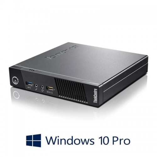 Mini PC Lenovo ThinkCentre M73, Intel i3-4150T, 240GB SSD, Win 10 Pro