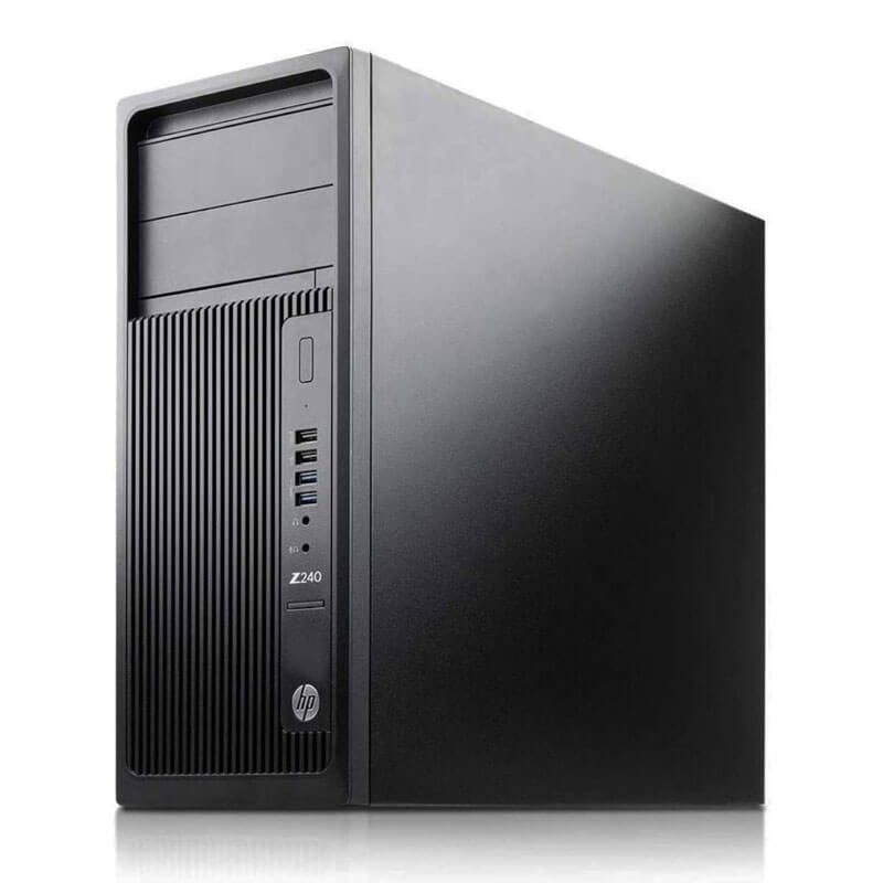 Workstation SH HP Z240 Tower, Quad Core E3-1240 v5, 512GB SSD, Quadro ...