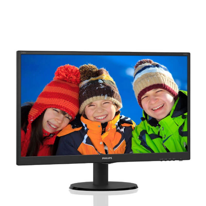 Monitoare LED Philips 240V5Q, 24 inci Full HD, Panel IPS