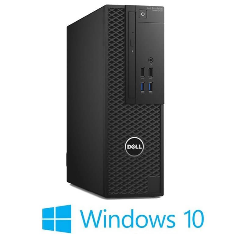 Workstation Dell Precision 3420, Quad Core i7-6700, 256GB SSD M.2, Win ...