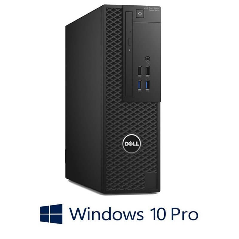 Workstation Dell Precision 3420, Quad Core i7-6700, 256GB SSD M.2, Win ...