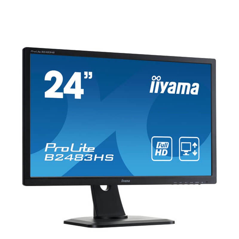 Monitoare LED Iiyama ProLite B2483HS-B1, 24 inci Full HD
