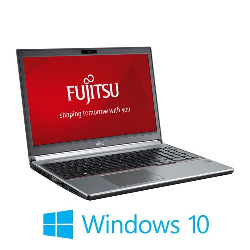 Laptop Fujitsu LifeBook E756, i7-6500U, 16GB DDR4, Full HD, Webcam, Win 10 Home