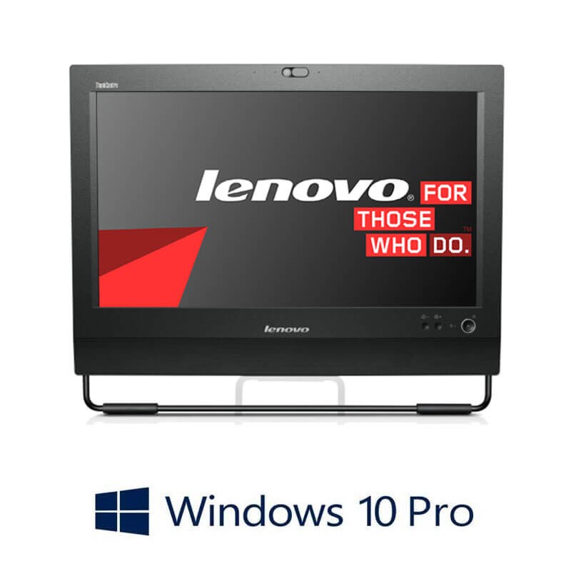 All-in-One Lenovo ThinkCentre M71z, Intel Core i3-2100, 20 inci, Win 10 Pro