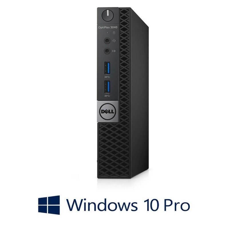 Mini PC Dell OptiPlex 3040, Intel i3-6100T, 500GB HDD, Wireless, Win 10 Pro