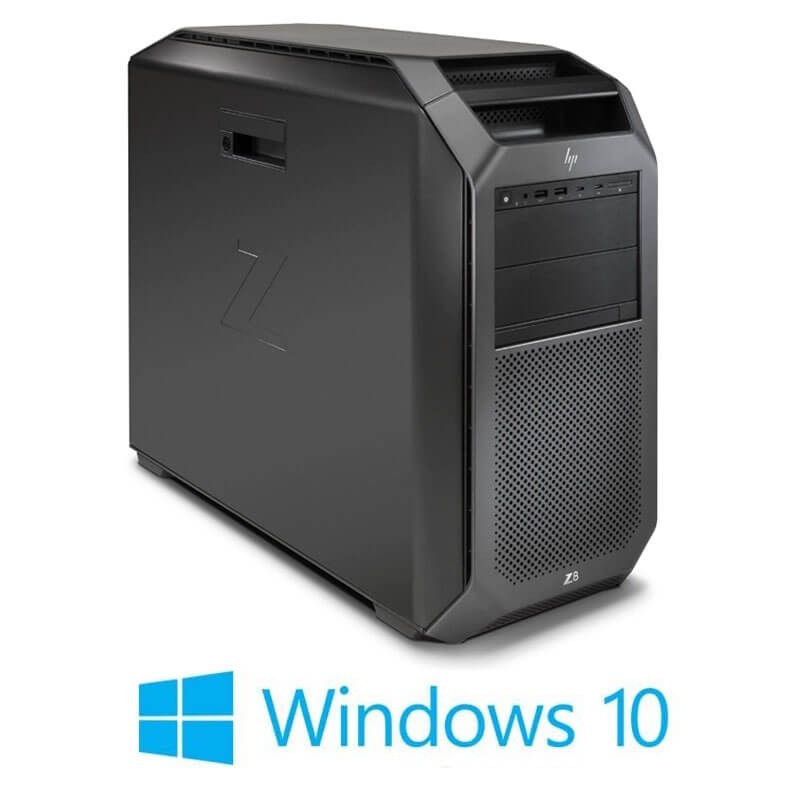 Workstation HP Z8 G4, 2 x Deca Core 4114, 256GB DDR4, Quadro M4000, Win ...