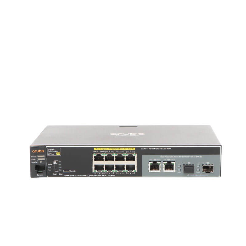 Switch HP Aruba 2530-8G PoE+, 8 x Rj-45 10/100/1000Mbps