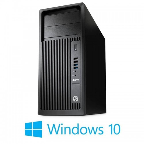 Workstation HP Z240 Tower, Core i7-6700K, 512GB SSD, Quadro P1000, Win ...