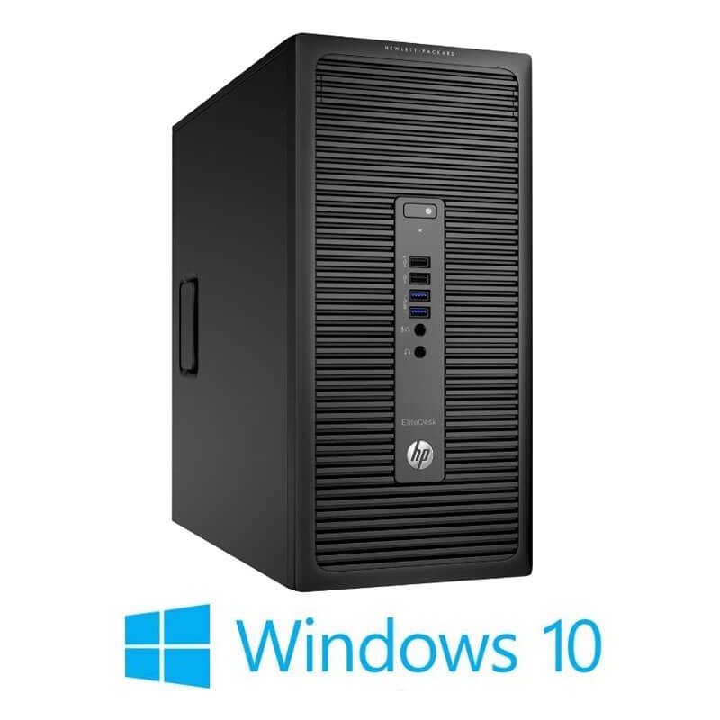 Calculatoare HP EliteDesk 705 G1 MT, AMD Quad Core A8 PRO-7600B, Win 10 ...