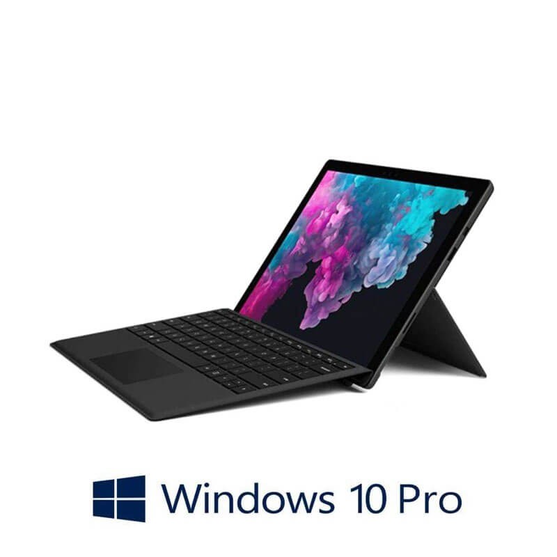 Tableta Microsoft Surface Pro 6, Quad Core i5-8250U, SSD, 12.3 inci 2K ...