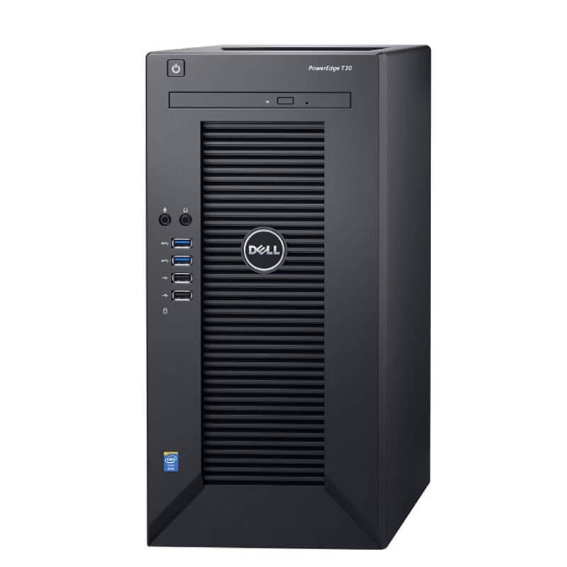 Server Dell PowerEdge T30, Quad Core E3-1225 v5, 16GB DDR4, 480GB SSD NOU
