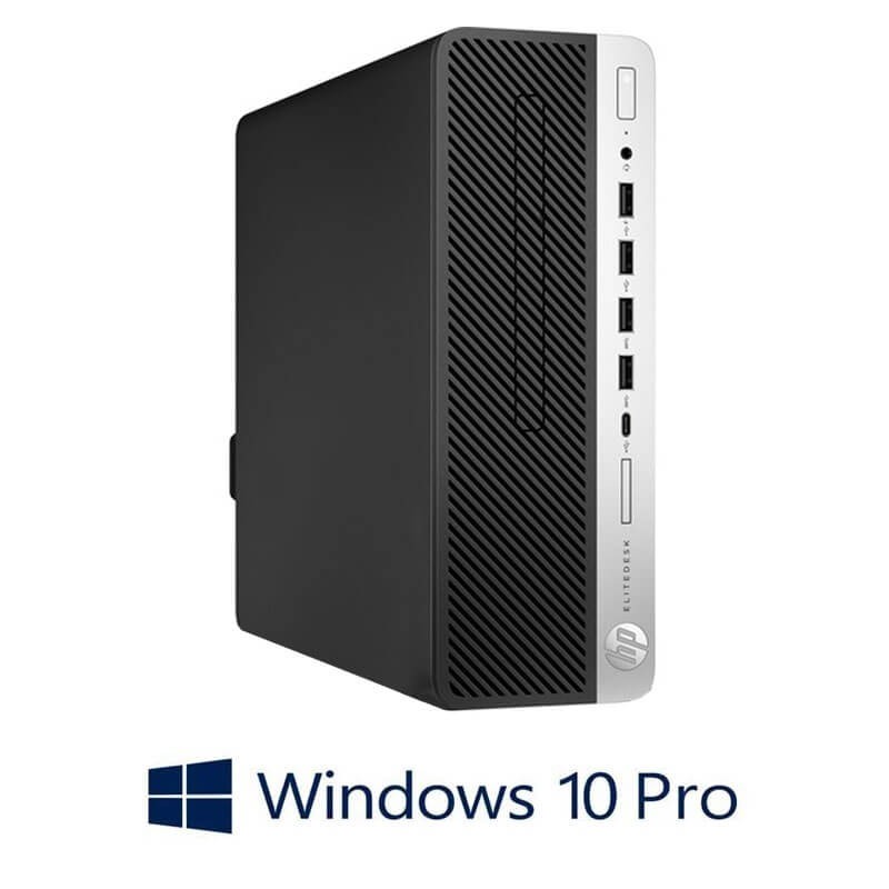 Calculator HP EliteDesk 705 G4 SFF, Ryzen 5 PRO 2400G, 500GB SSD, Win ...