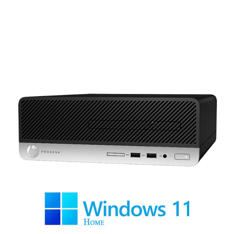 Calculatoare HP ProDesk 400 G5 SFF, Hexa Core i5-8500, 8GB DDR4, Win 11 ...