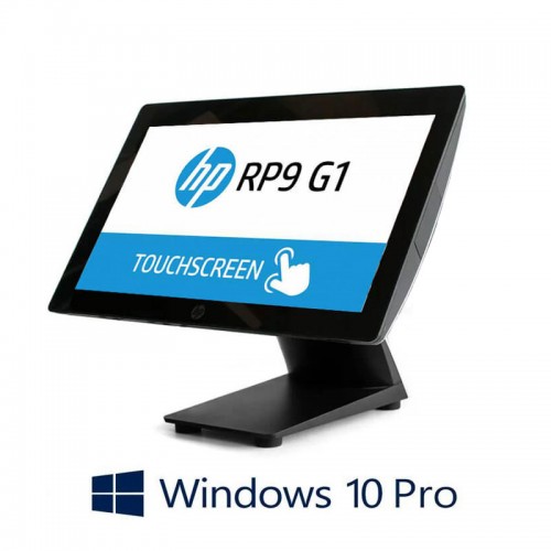 Sistem POS HP RP9 G1 9015, Quad Core i5-6500, 8GB, SSD, 15.6 inci, Win ...