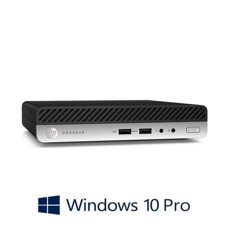 Mini PC HP ProDesk 400 G4, Hexa Core i5-8500T, 16GB, 500GB SSD, Win 10 Pro