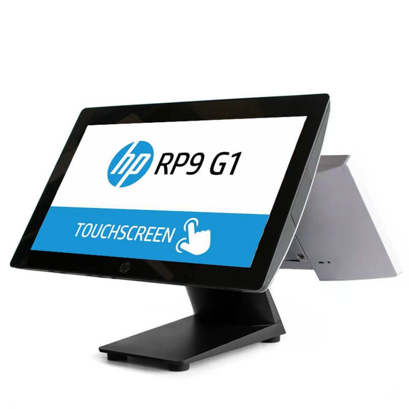 Sistem POS SH HP RP9 G1 9015, Intel G4400, 128GB SSD, 15.6 inci ...