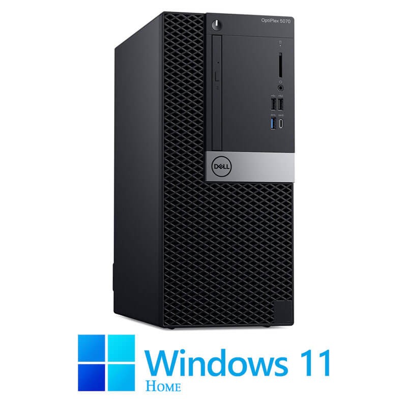 Calculator Dell OptiPlex 5070 MT, Octa Core i7-9700, 16GB, 500GB SSD ...
