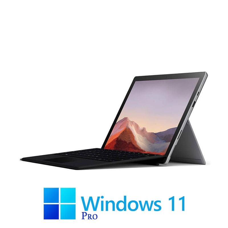 Tableta Microsoft Surface Pro 7, Quad Core i5-1035G4, SSD, 12.3 inci 2K ...