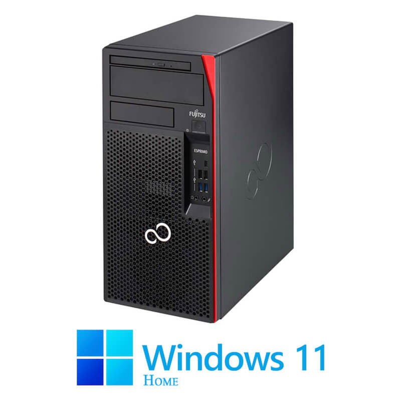 Calculator Fujitsu ESPRIMO P758, Hexa Core i7-8700, 16GB, 500GB SSD ...