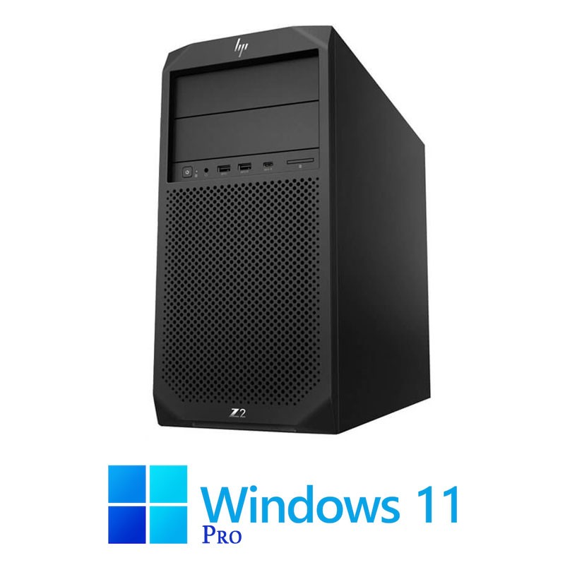 Workstation HP Z2 G4 Tower, Xeon E-2144G, 32GB, 1TB SSD NVMe, Win 11 Pro