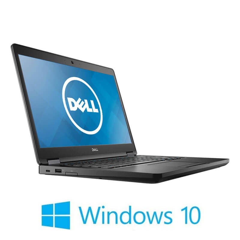 Laptop Dell Latitude 5490, i5-7300U, 16GB DDR4, SSD, Display NOU FHD ...