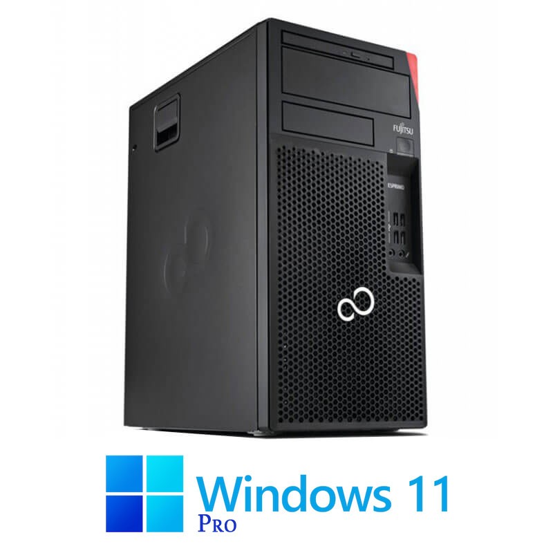 Calculator Fujitsu ESPRIMO P558, Hexa Core i5-8600, 16GB DDR4, SSD, Win ...