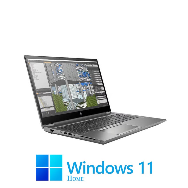 Laptop HP ZBook Fury 15 G7, i7-10850H, 32GB DDR4, Full HD, RTX 3000, Win 11 Home