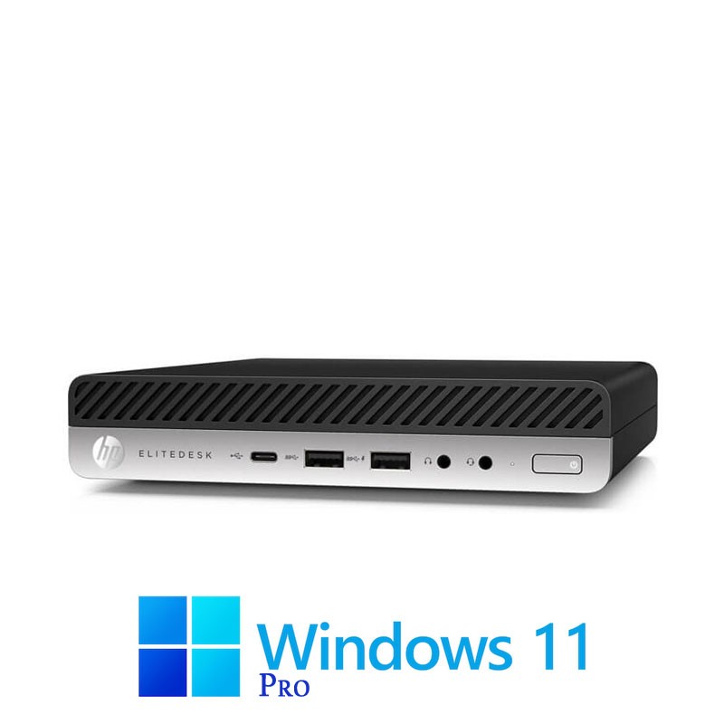 Mini PC HP EliteDesk 800 G5, i5-9500T, 16GB DDR4, 256GB SSD NVMe, Win ...