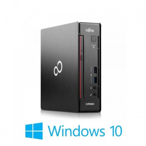 Mini PC Fujitsu ESPRIMO Q556, Quad Core i5-7500T, 8GB, 256GB SSD, Win 10 Home