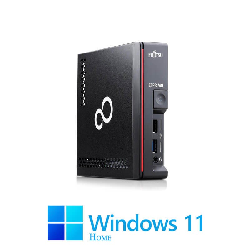 Mini PC Fujitsu ESPRIMO G558, Octa Core i7-9700T, 16GB, SSD, Win 11 Home