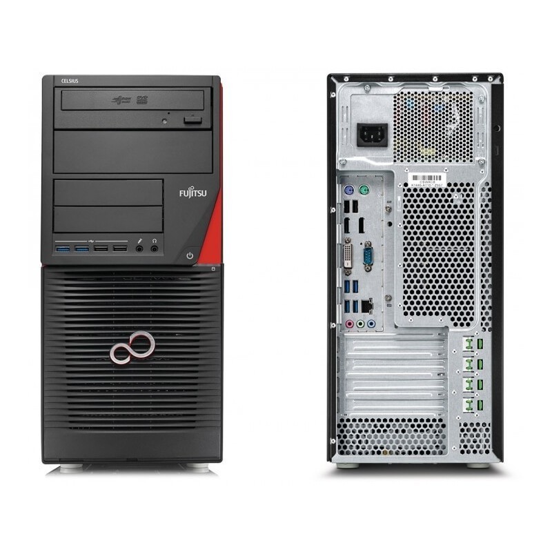 Workstation second hand Fujitsu CELSIUS W530, Xeon Quad Core E3-1240 v3